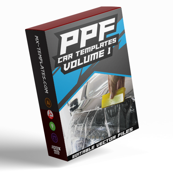 PPF Car Templates VOL 1. (bundle Pack)